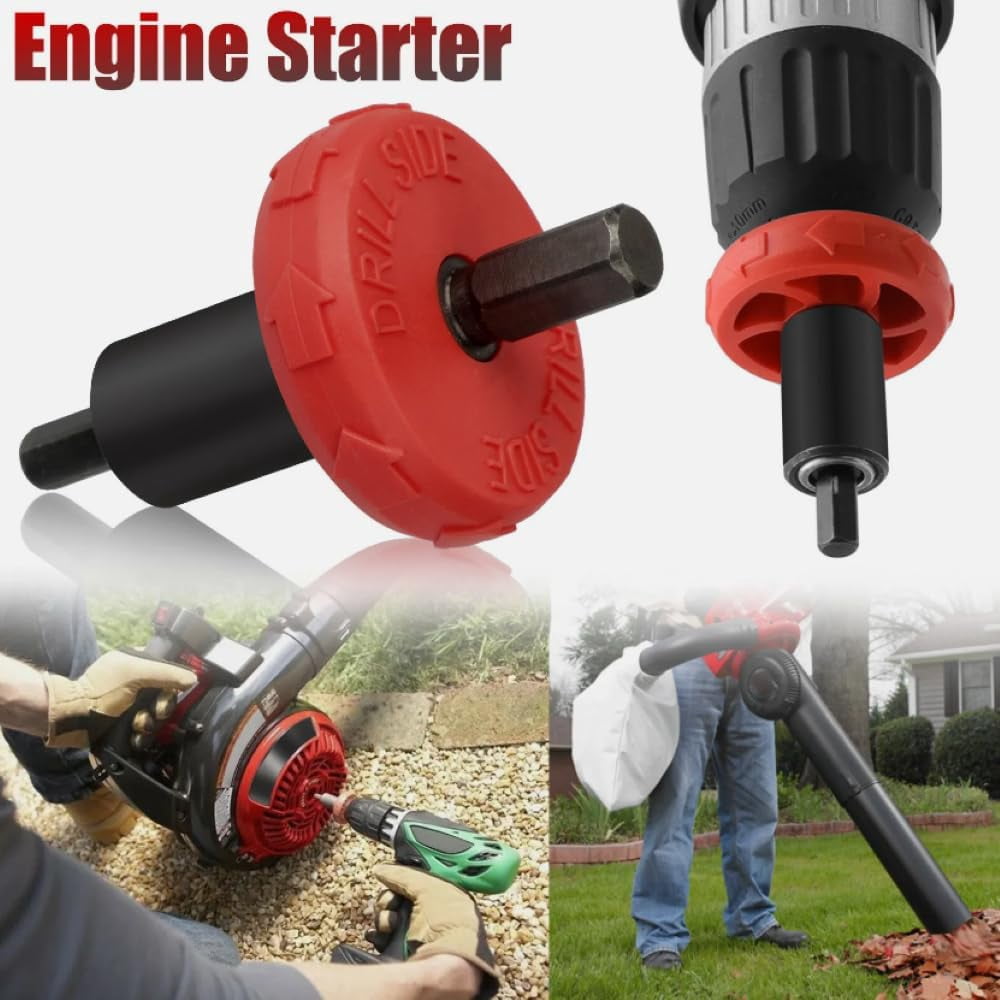 Drill-Powered Engine Starter - Fit For Troy-Bilt Trimmer No Manual Pull ...