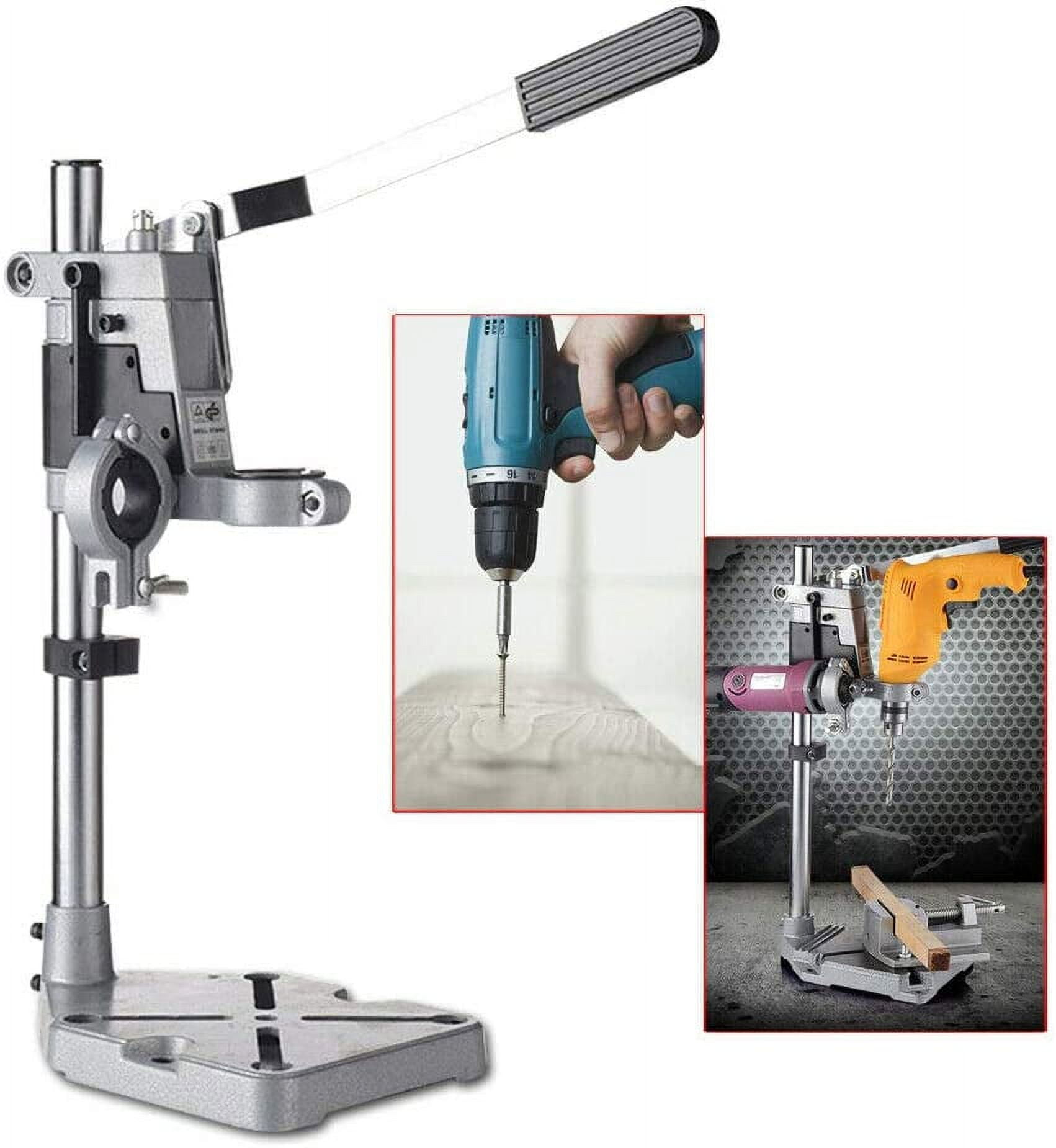 Drill Press, Aluminum Double-hole Adjustable Electric Stand with Wrench ...