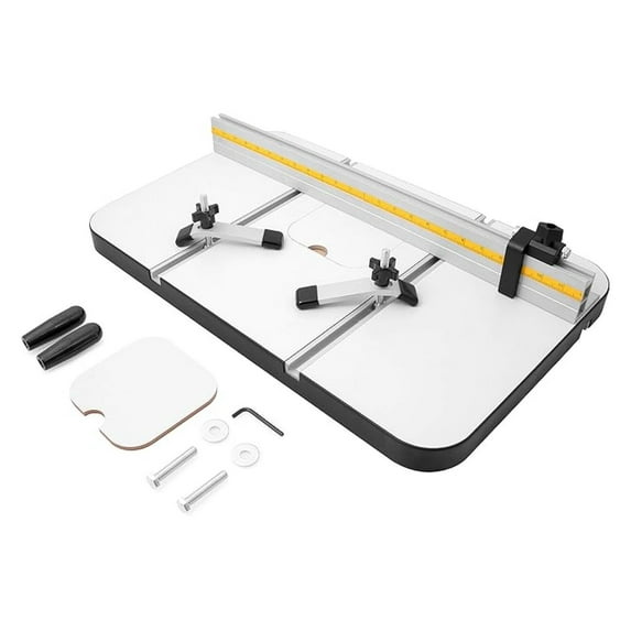 Drill Press Table - 1 3/8" Thick with Adjustable Fence & Hold Downs ...