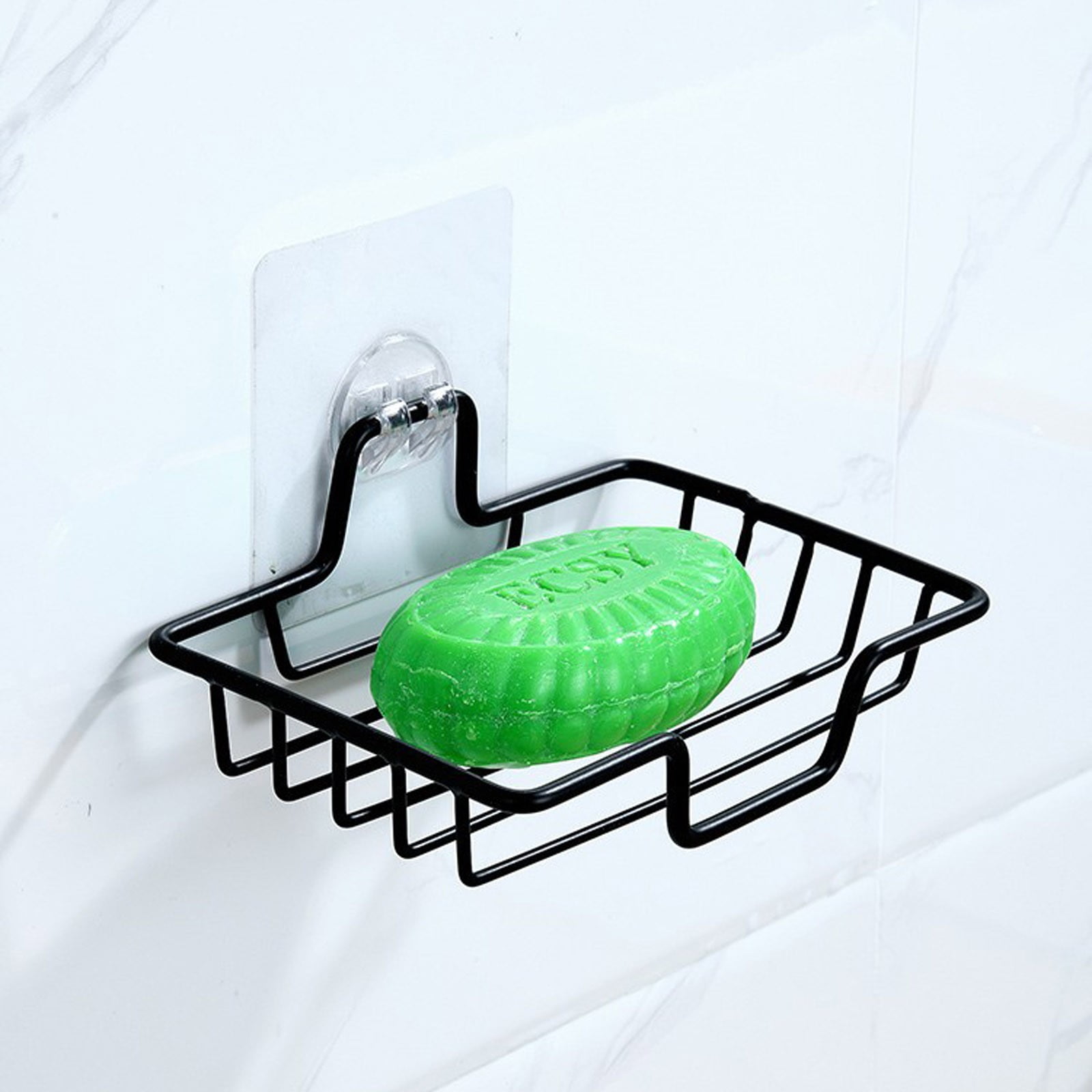 No Drill Soap Dish Holder - Rustproof Stainless Steel Wall Mount Soap ...
