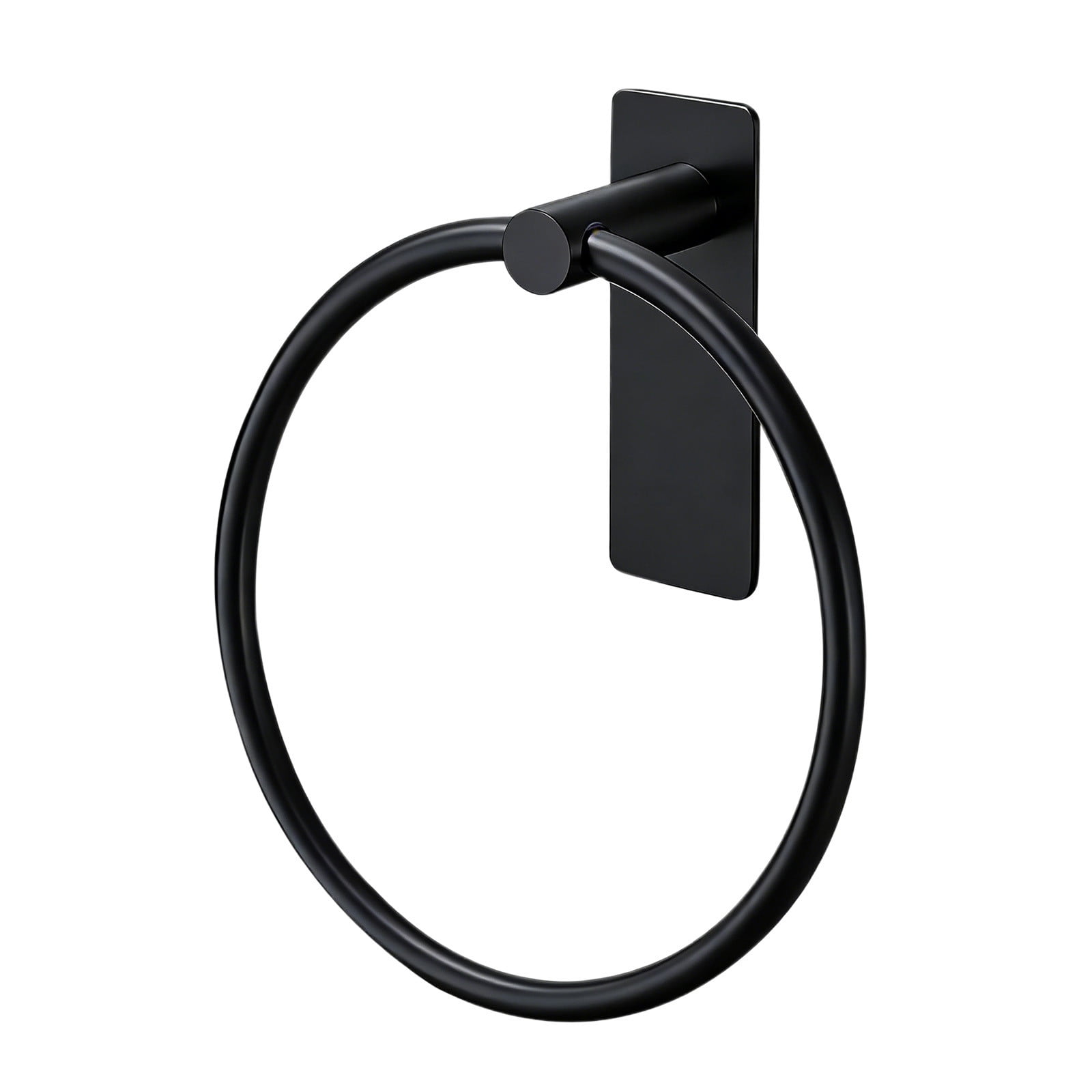 No Drill Stainless Steel Towel Ring with Strong Adhesive Mounting ...