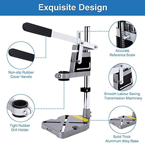 Drill Stand for Hand Drill Universal Drill Press Stand Adjustable Bench ...