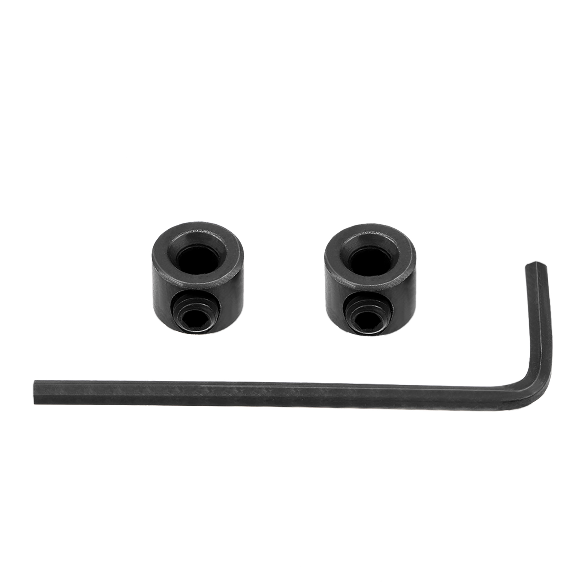 Uxcell Drill Stop Set with Hex Wrench Carbon Steel for Set Screws Chuck ...