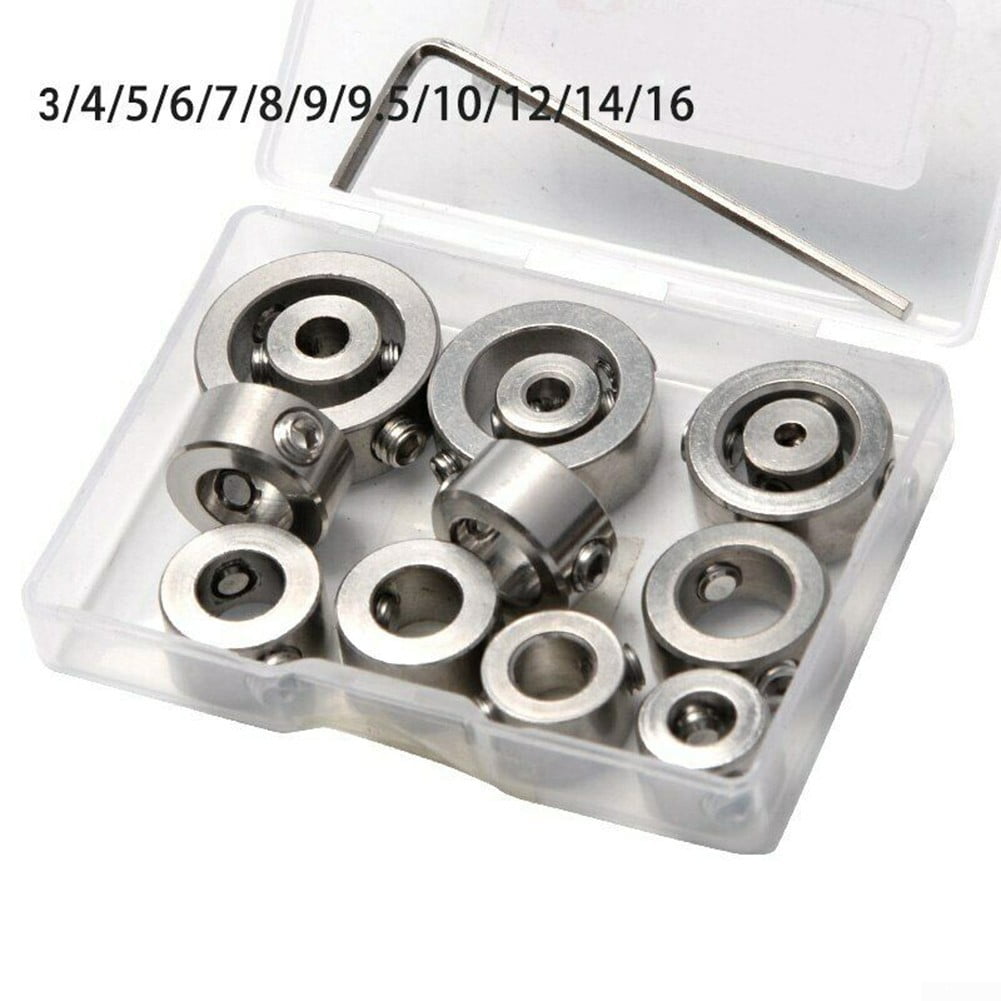 Drill Stop Collar Set - 3mm-16mm Drilling Bit Depth Stopper Ring ...