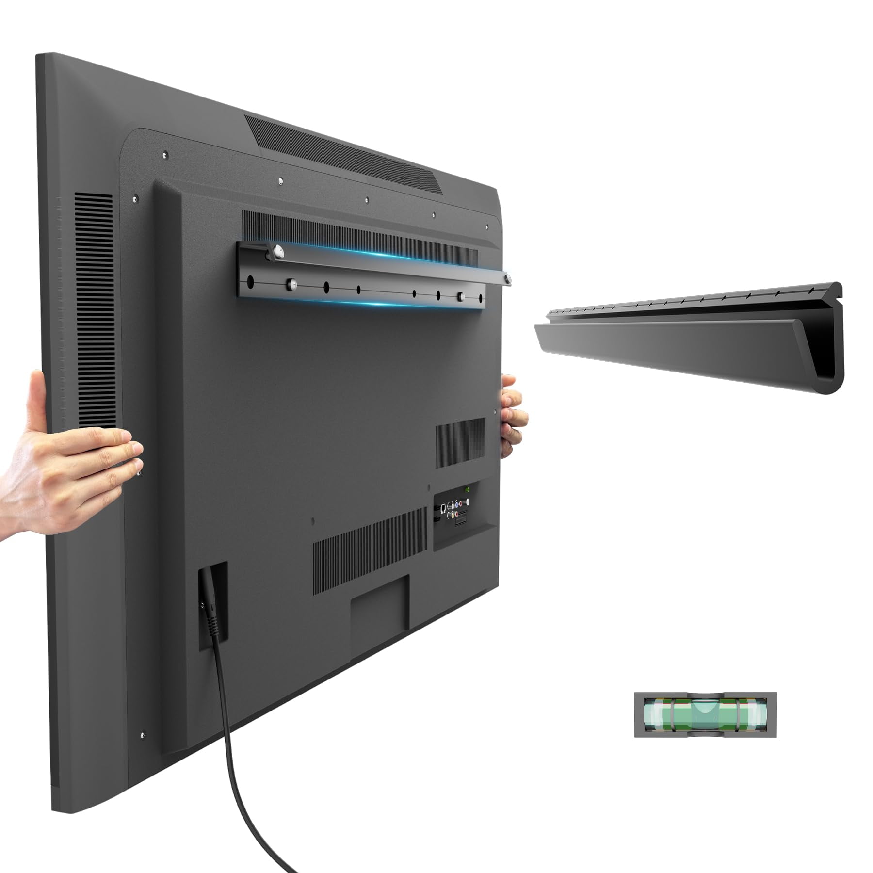 No Drill TV Mount for Drywall, No Stud Wall Mount Bracket Compatible ...