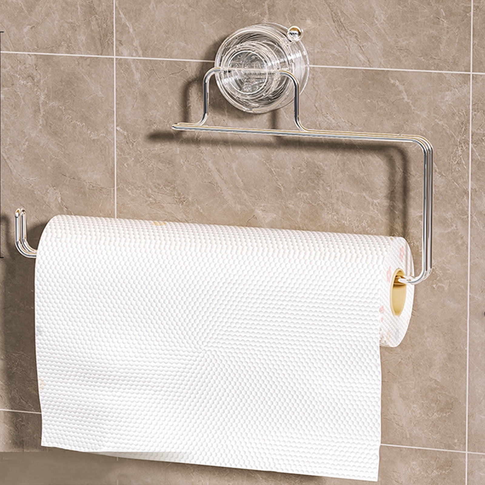 No Drill Toilet Paper Holder Wall Mount (11.97x6.61x1.77 Inches ...