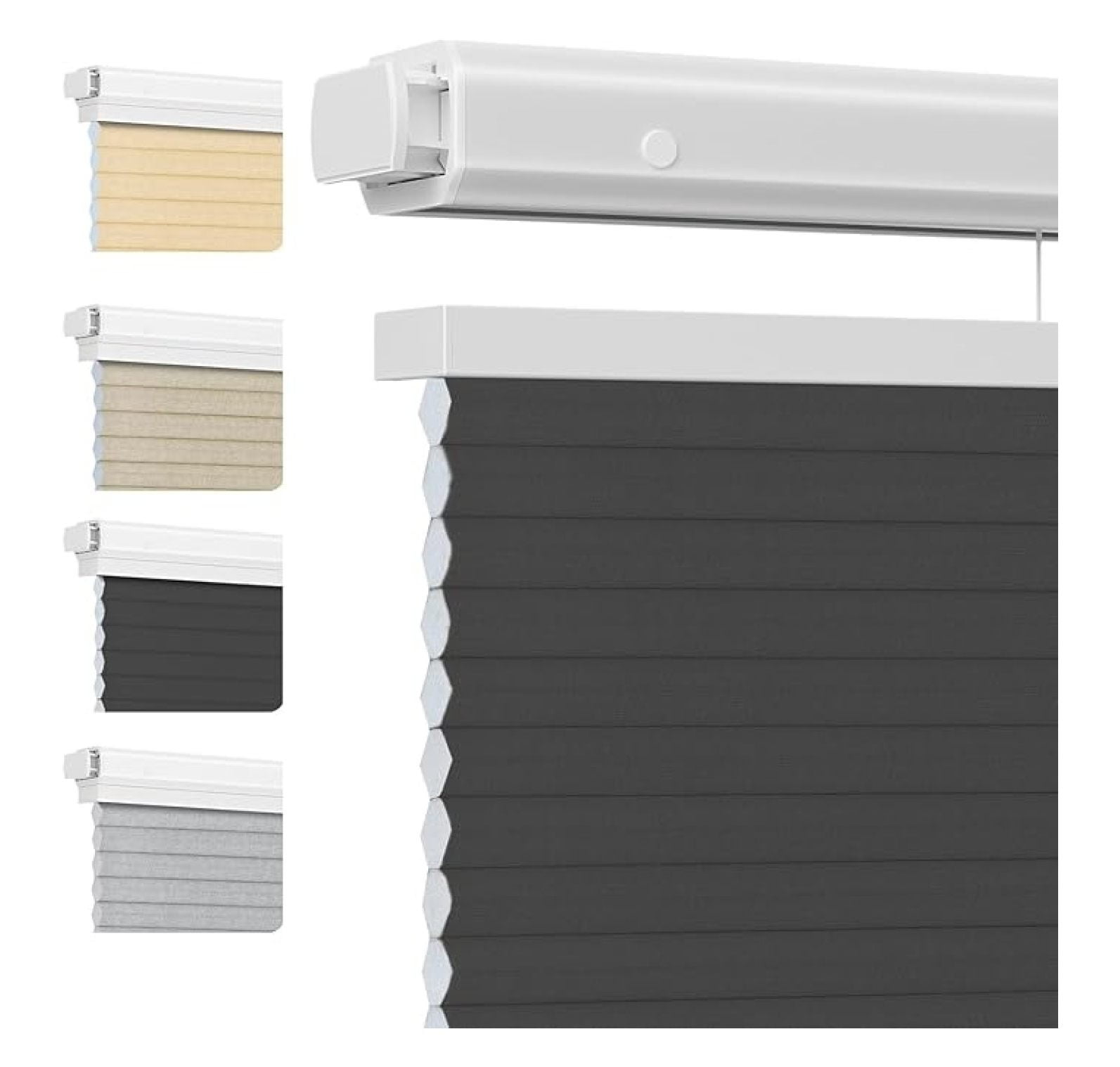 No Drill Top Down Bottom Up Cellular Shades for Windows,Cordless Window ...