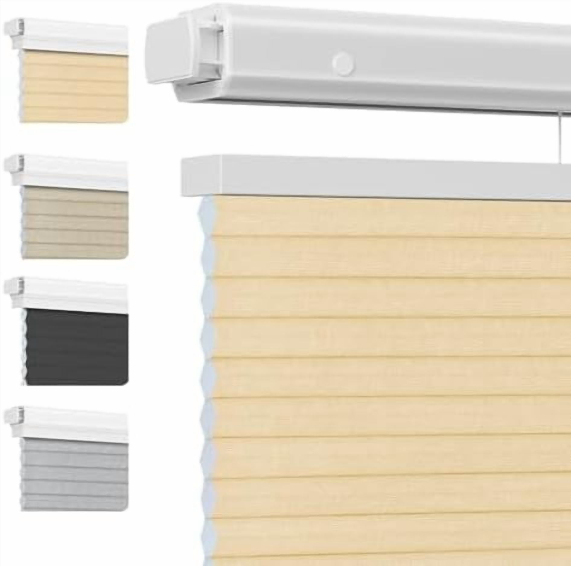 No Drill Top Down Bottom Up Cellular Shades for Windows,Cordless Window ...