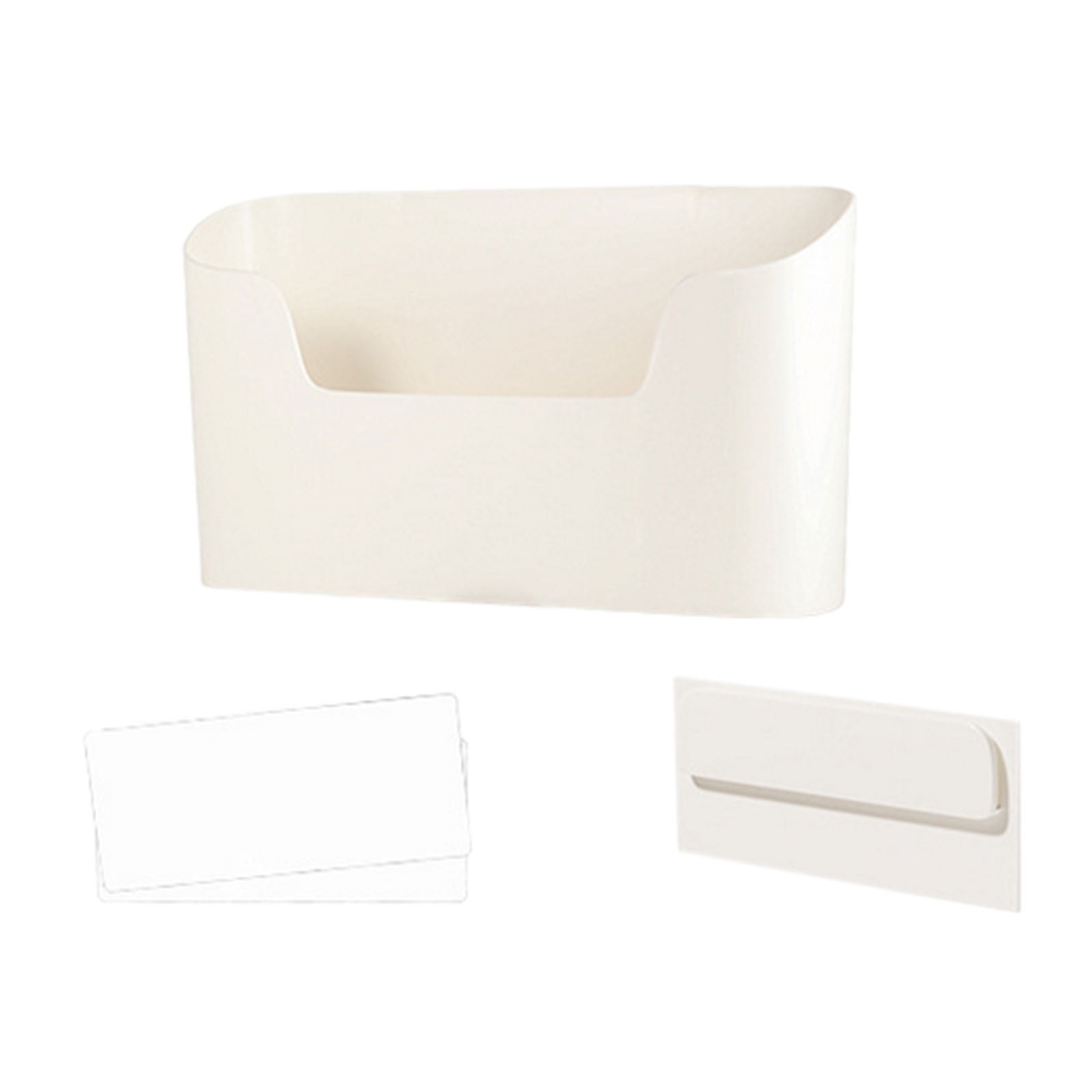 No Drill Wall Mount File Organizer - Adhesive Hanging Folder Holder for ...