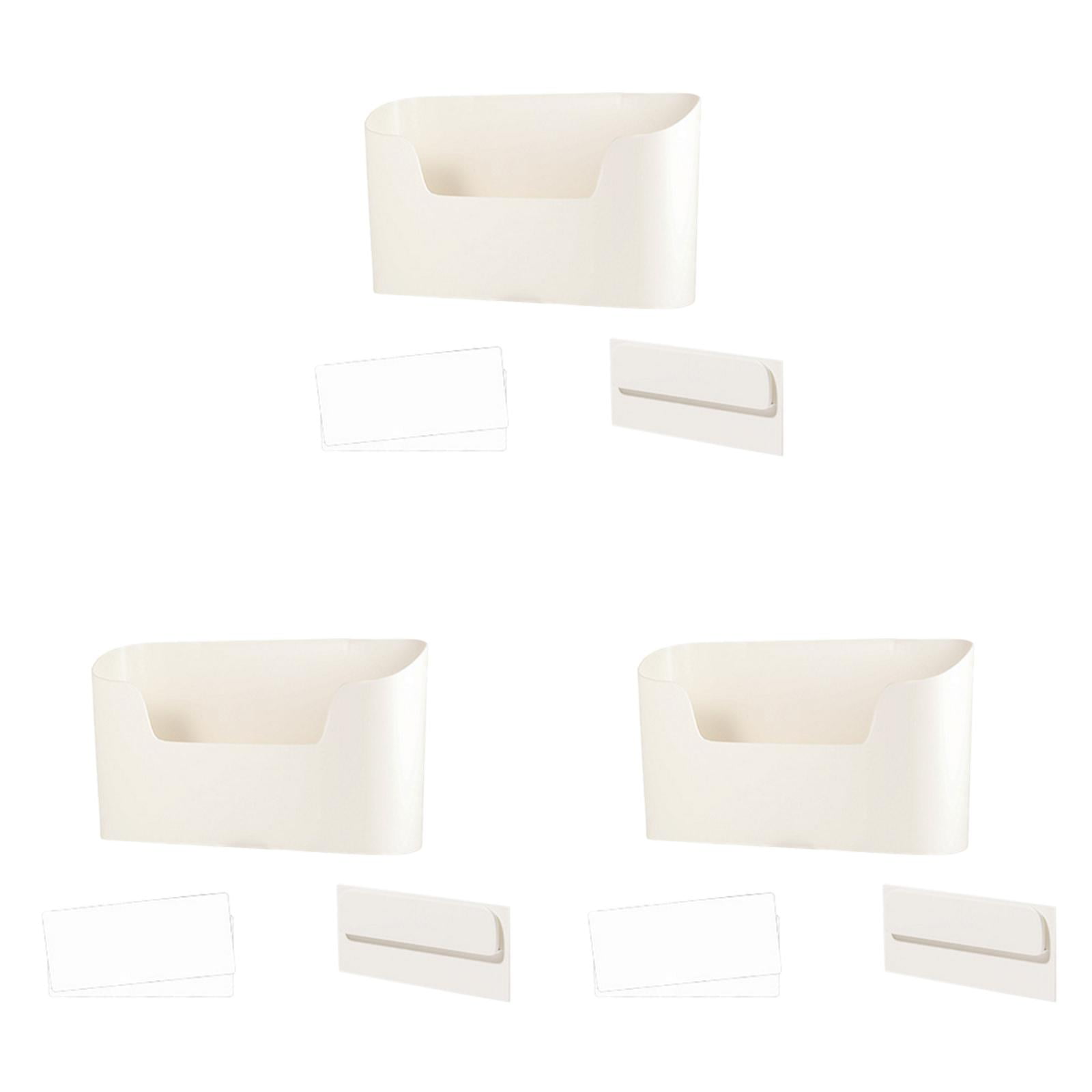 No Drill Wall Mount File Organizer - Adhesive Hanging Folder Holder for ...