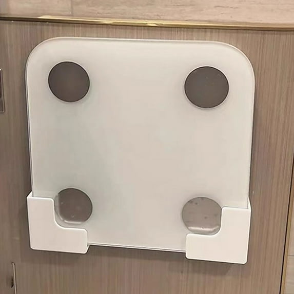 No Drill Weight Scale Holder, Wall Mounted Scale Storage Rack, Space ...