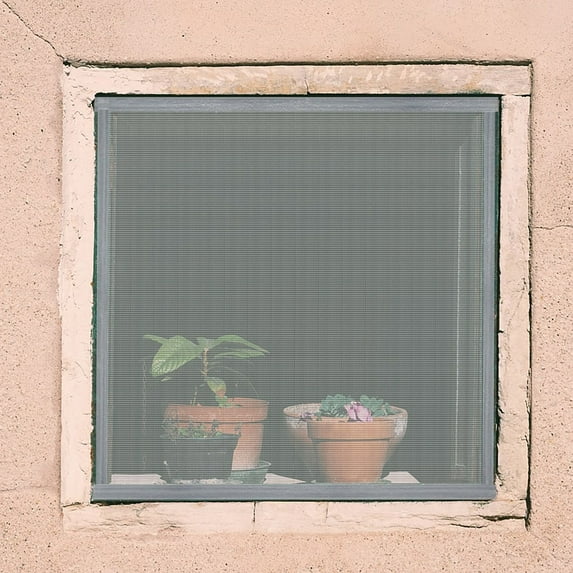 No Drill Window Screen Mesh, Self-Adhesive Removable Insect Screen, DIY ...