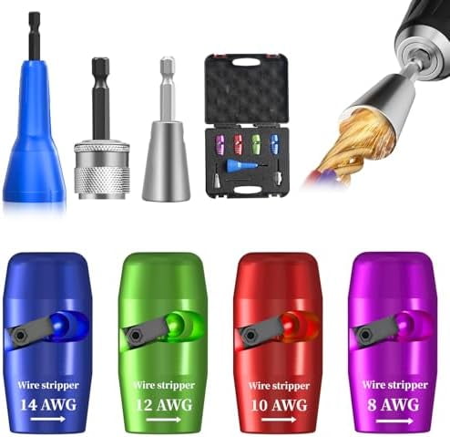 Drill Wire Stripper/Twister Tool for 8/10/12/14 AWG Wire - US Standard ...