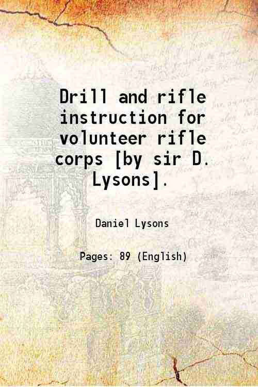 Drill and rifle instruction for volunteer rifle corps 1859 - Walmart.com
