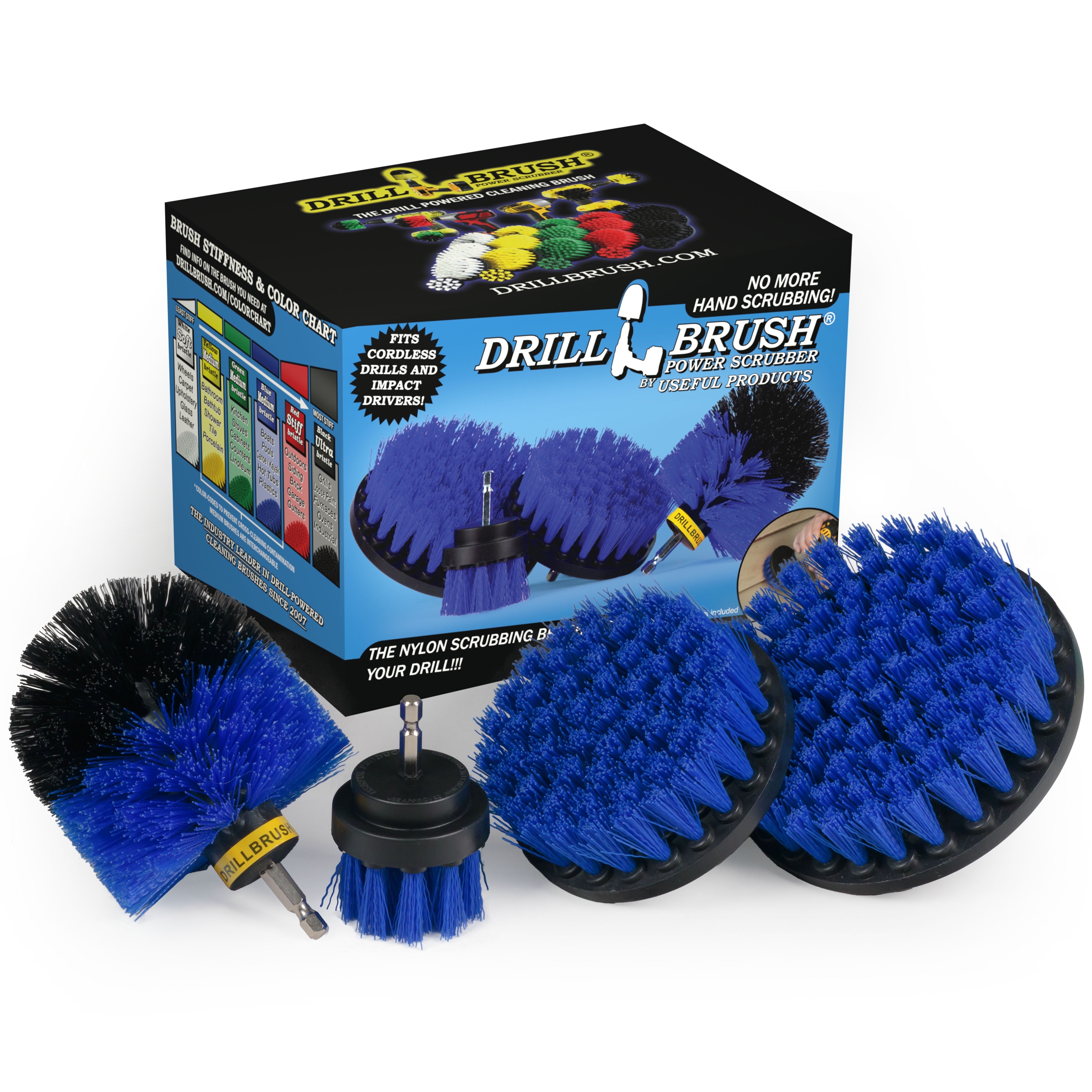 Drillbrush Swimming Pool Accessories - Drill Brush Power Scrubber Kit ...