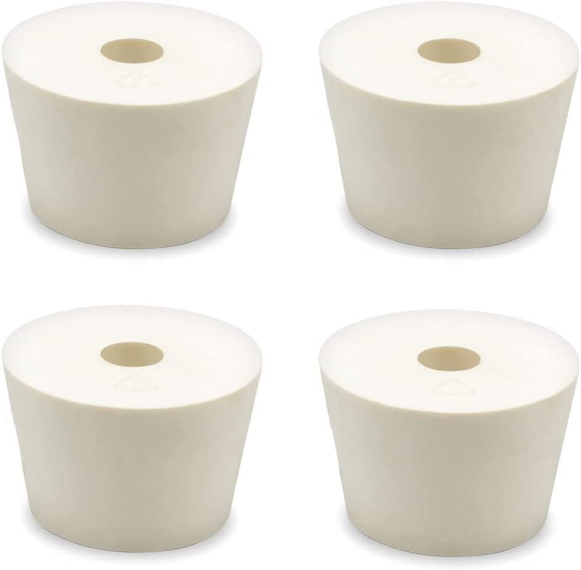 Drilled Rubber Stopper #8 - 4 Pack - Carboy Bung - Walmart.com