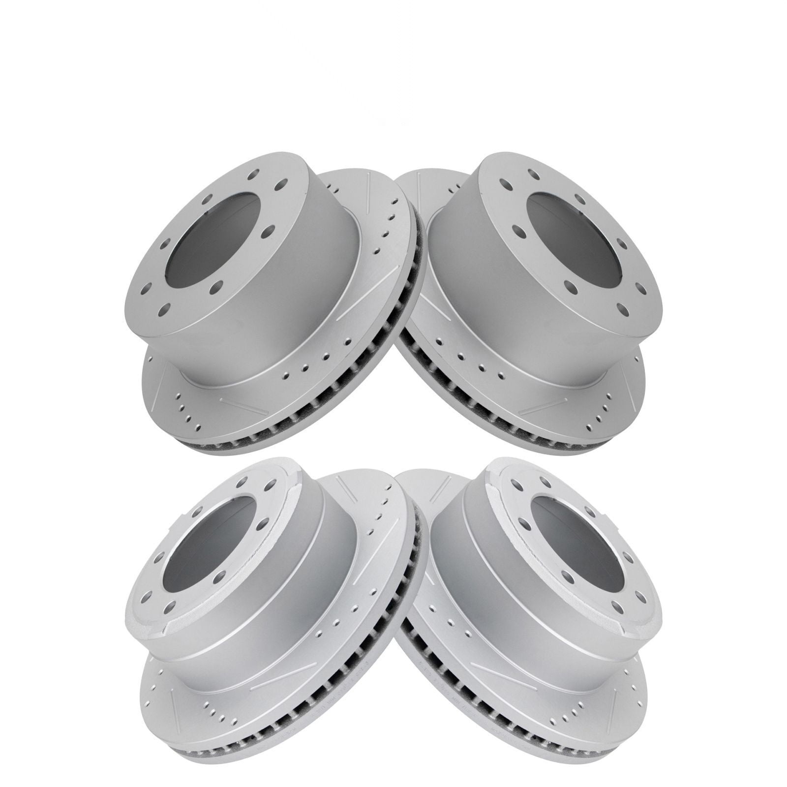 Drilled Vented Brake Rotor Set For 2013-2022 for Ford for F-250 & for F ...