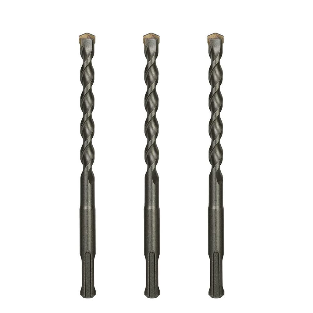 Drillforce 1/2 Inch x 10 Inch SDS Plus Rotary Hammer Drill Bits Set, Carbide Tipped for Brick ...