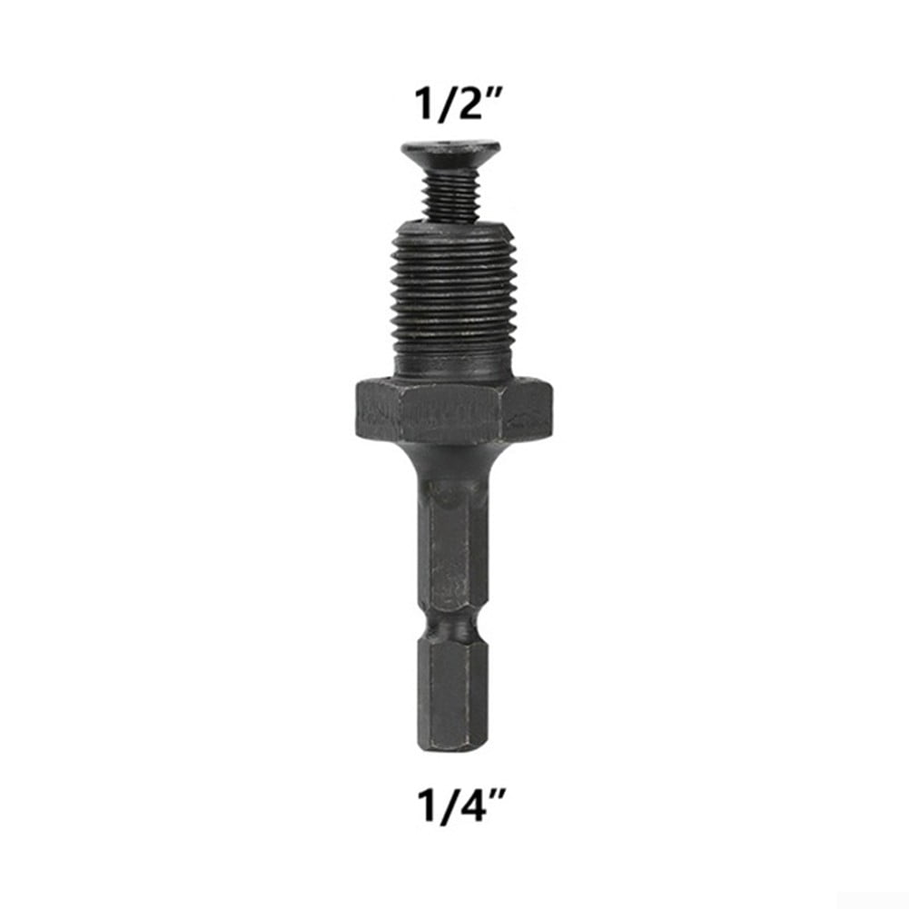 Drilling Bit Accessory Drill Chuck Adapter Hex Shank To 1/2 3/8Inch ...