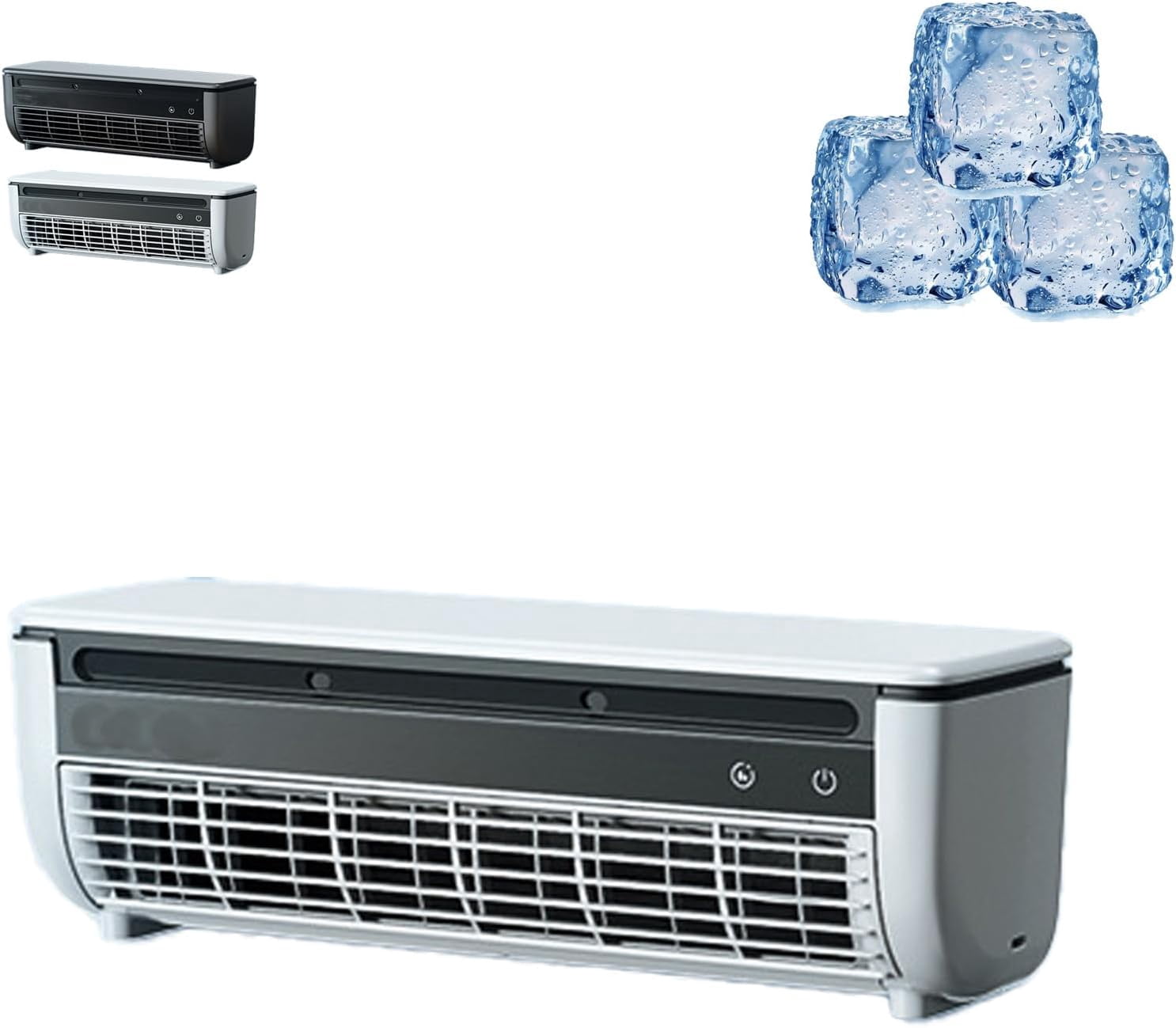 No Drilling Kitchen Wall Air Conditioner Fan, 2025 New Wireless ...