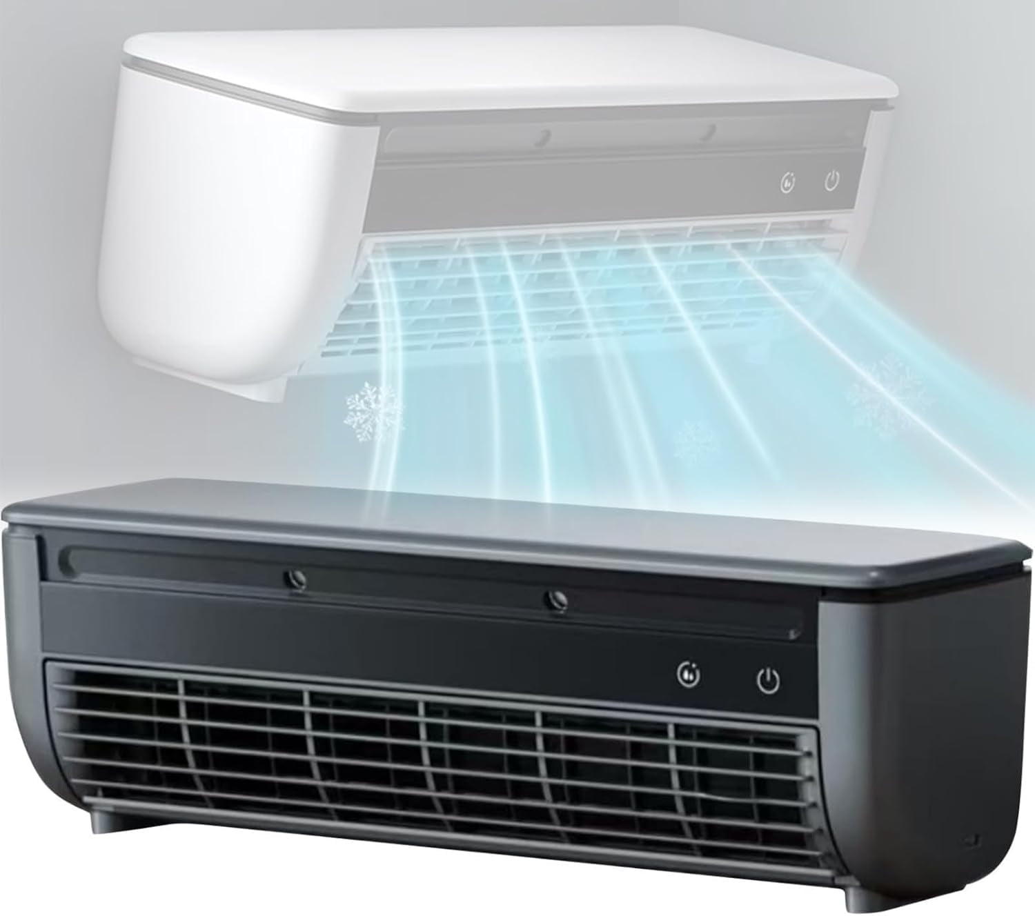 No Drilling Kitchen Wall Air Conditioner Fan,2025 New Wireless Charging ...