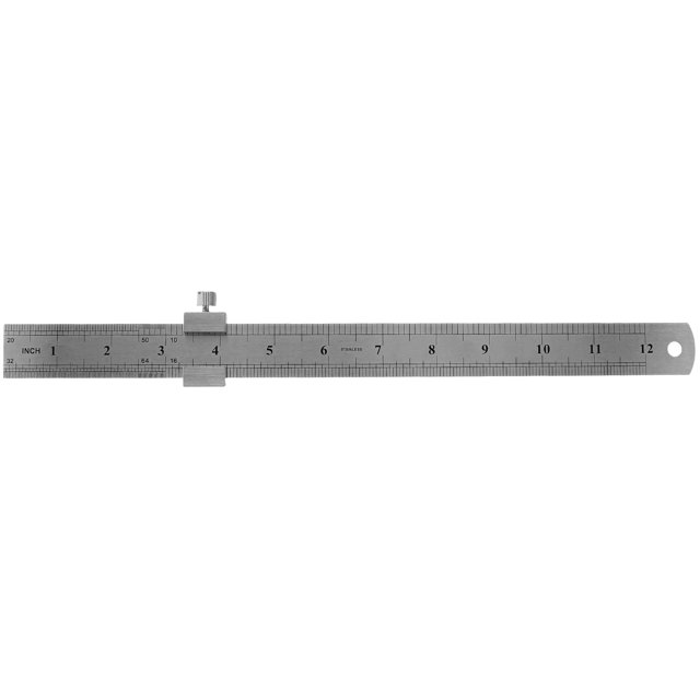 Drilling Positioning Ruler Steel Block Clear Scale Office - Walmart.com