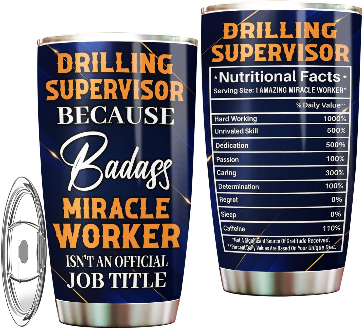 Drilling Supervisor Tumbler 20oz - Stainless Steel Insulated Travel Mug ...