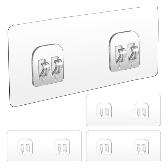 Drillless Plastic Hooks For Damage Release Installation Strong Adhesive ...