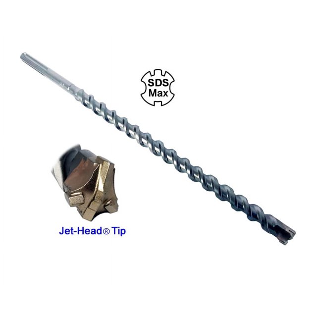 Driltec Jet Head SDS MAX Bit 3/4 inch Drill Bits Set - Walmart.com