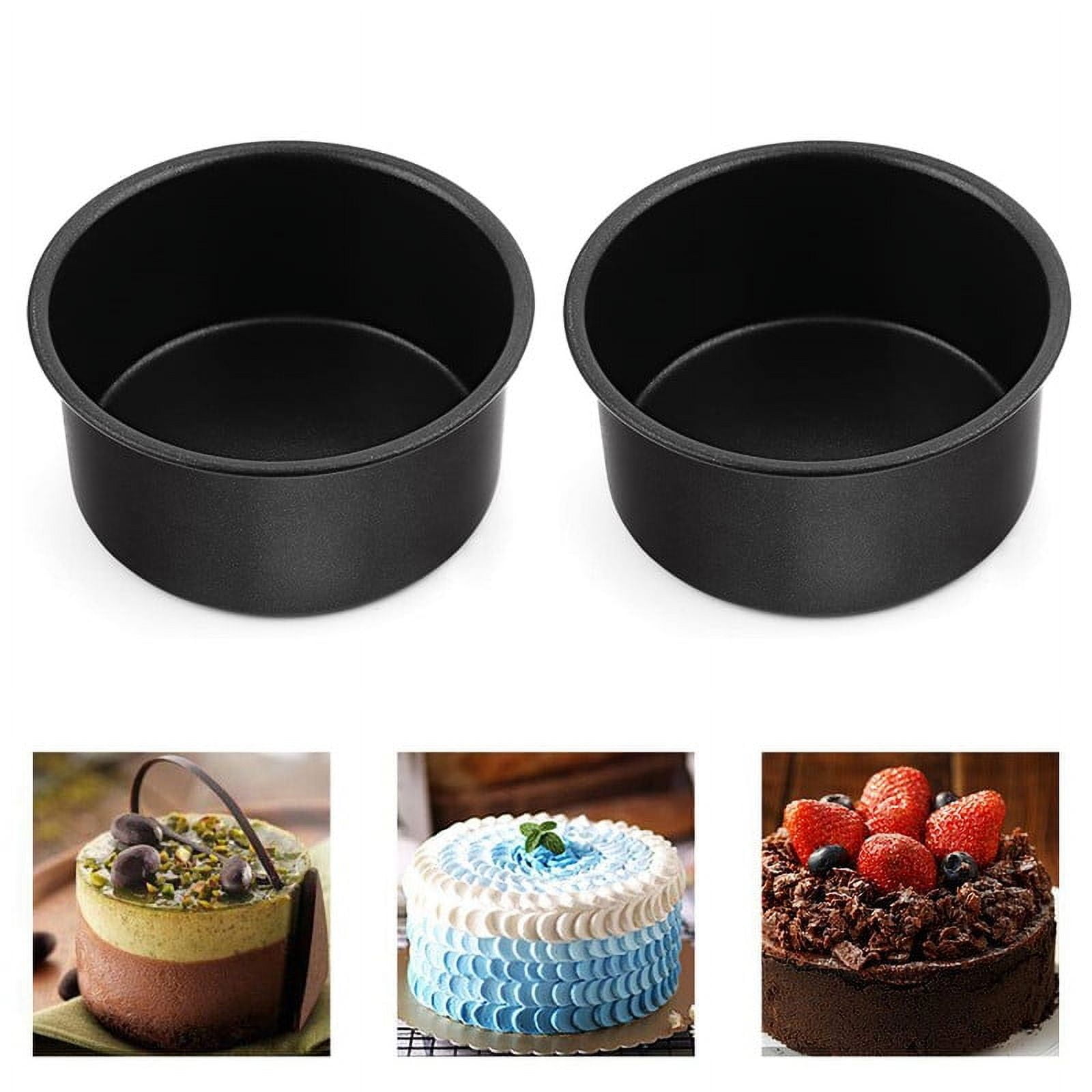 Drimzate Cake Pan 7 inch Round Baking Tin Stainless Steel Core Leak ...