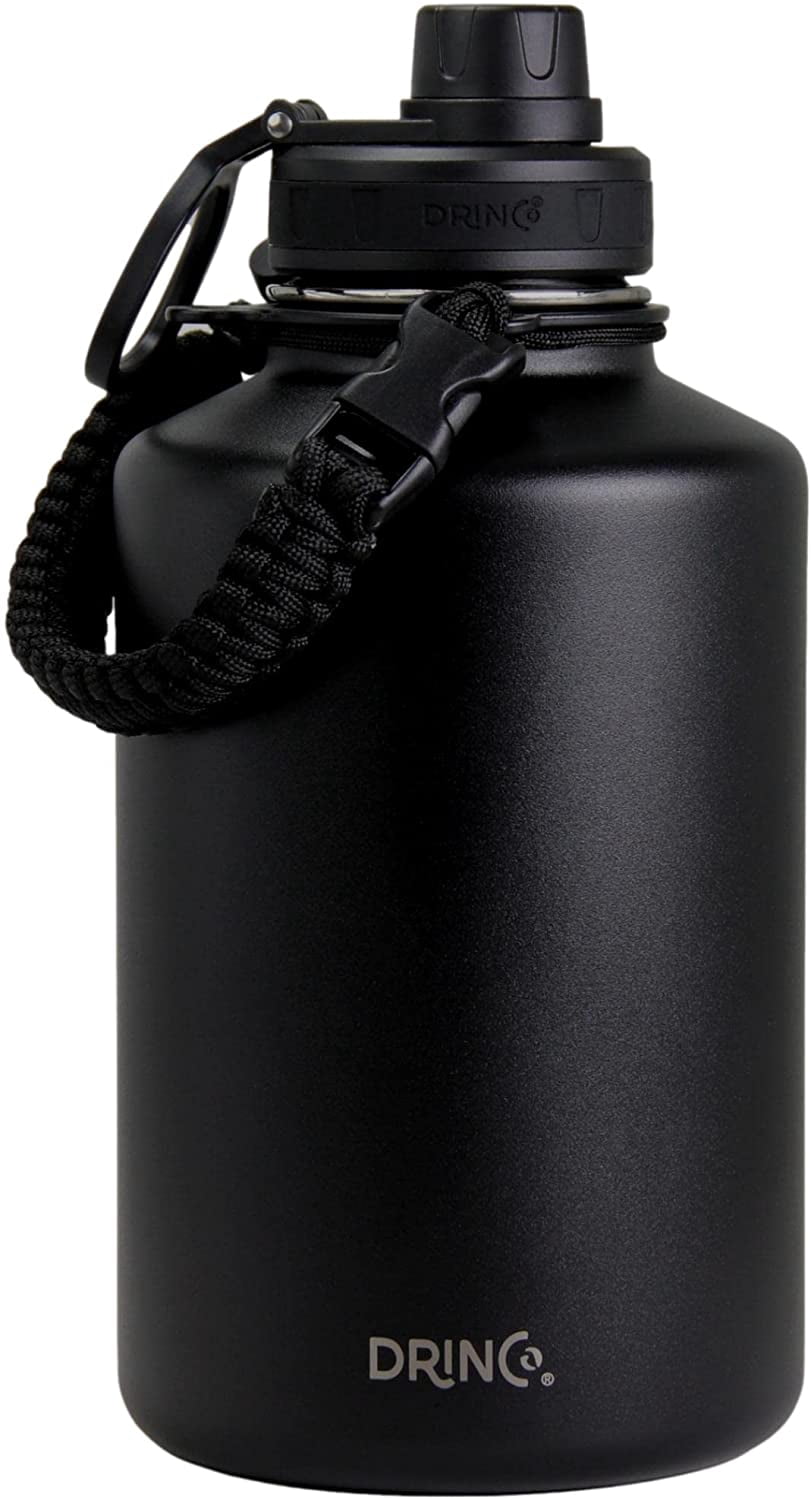 Drinco Water Bottle Double Wall Vacuum Insulated Stainless Steel, 64oz ...