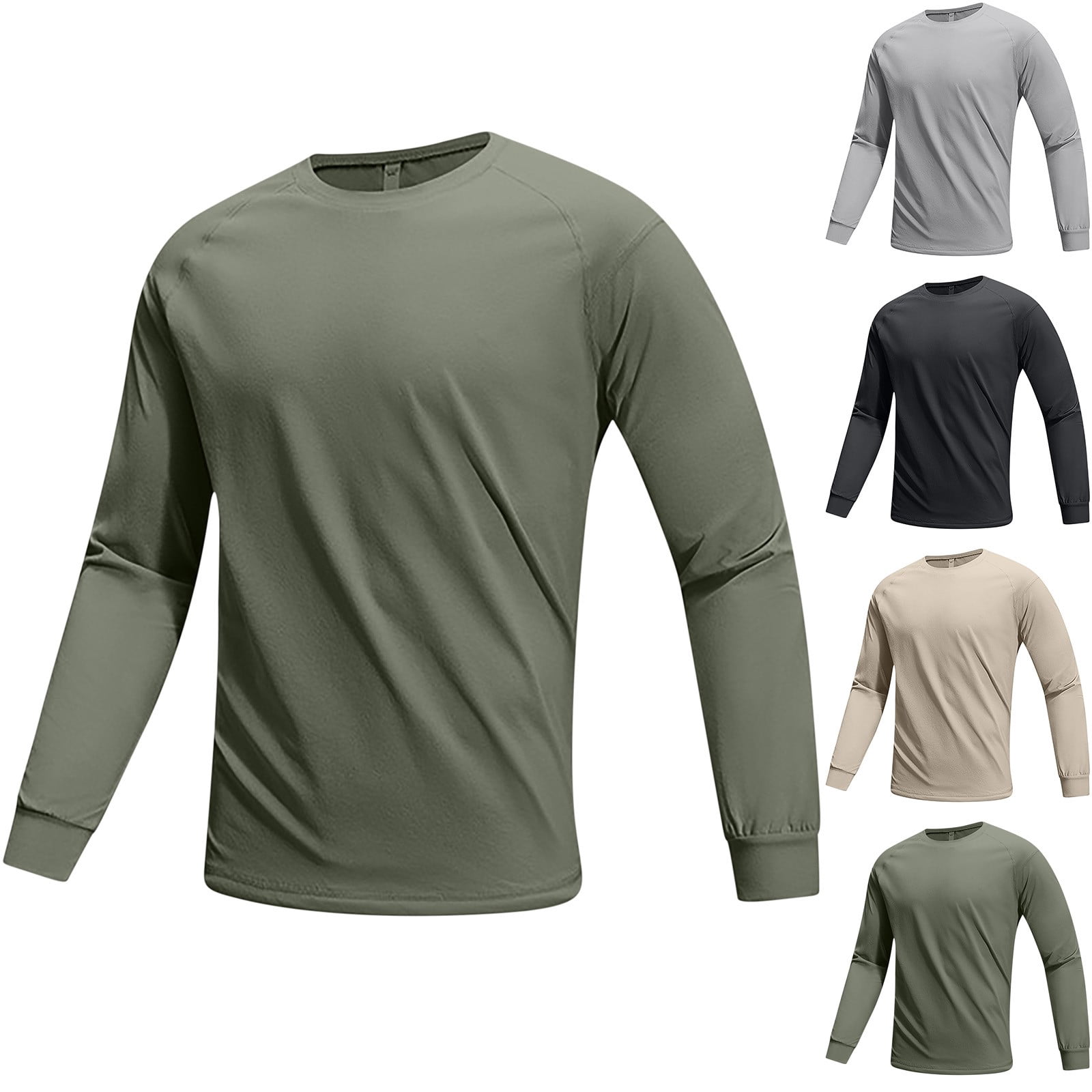 Drindf Mens Quick Dry Sports Tops Moisture Wicking Workout T Shirts ...