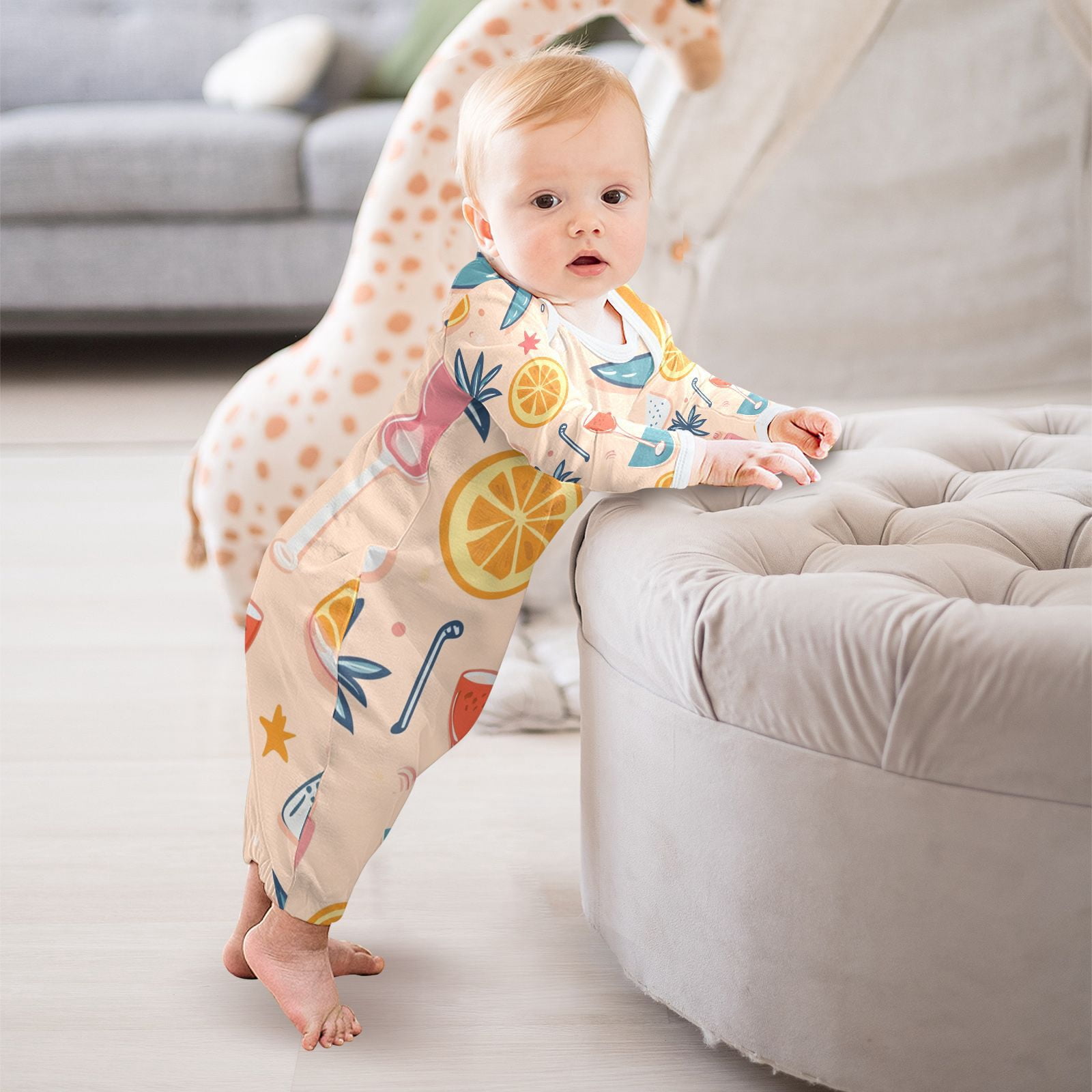 Drink Beach Newborn Baby Sleeper Gowns Baby Nightdress Cotton Long ...
