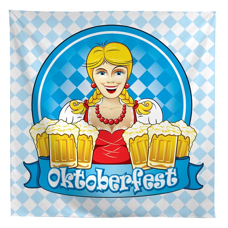 Drink Beer Art Poster Wall Hanging Flag Canvas Painting Tapestry Wall ...
