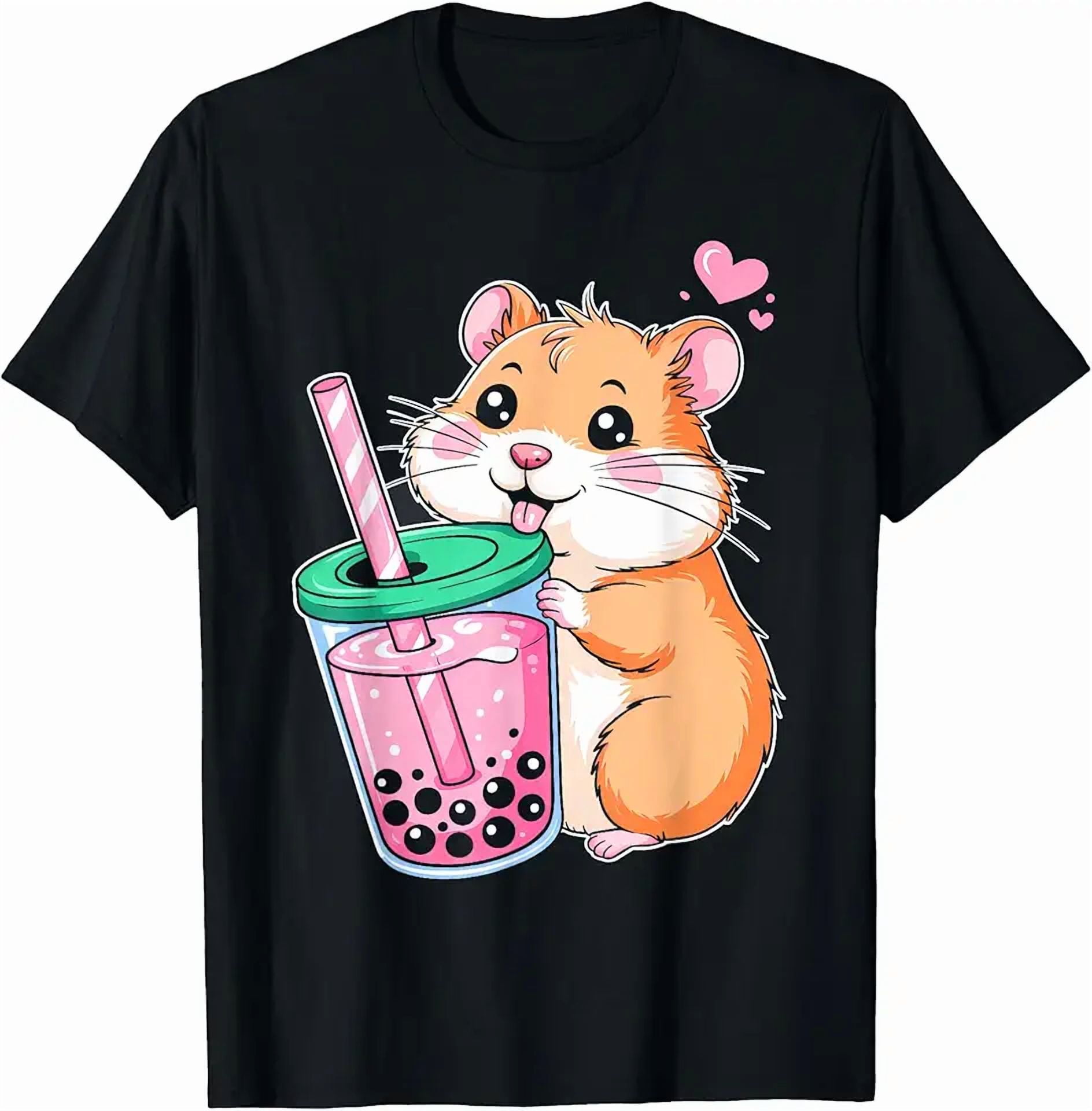 Drink Boba Cute hamster Lover s Women hamster T-Shirt - Walmart.com