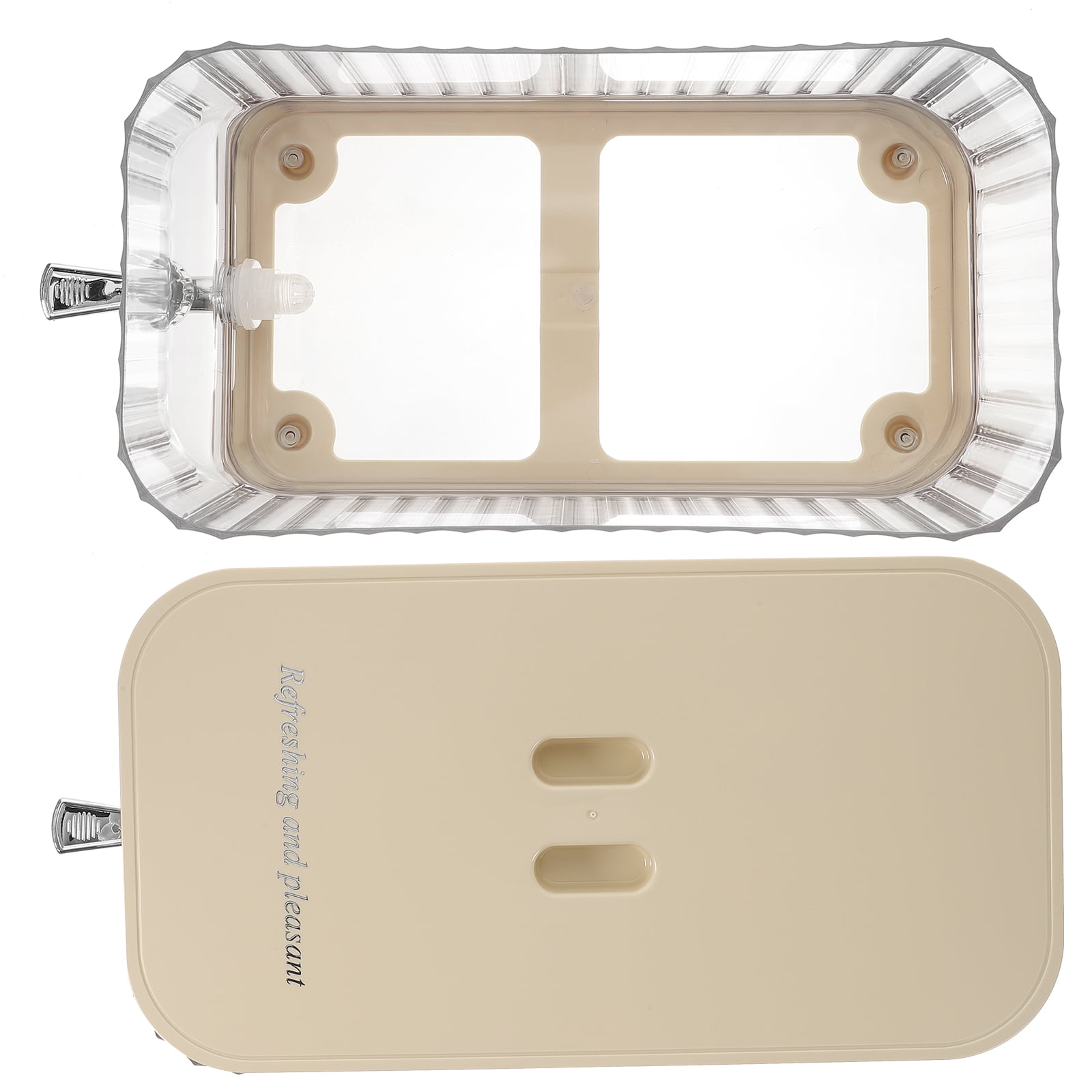 Drink Bucket with Tap Water Dispenser Countertop Kettle Drinks Buckets ...