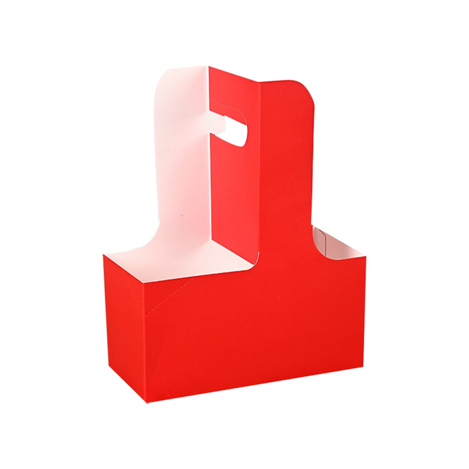 Drink Carrier with Handle Disposable, 2-Cup Carriers for Drinks, Sturdy ...