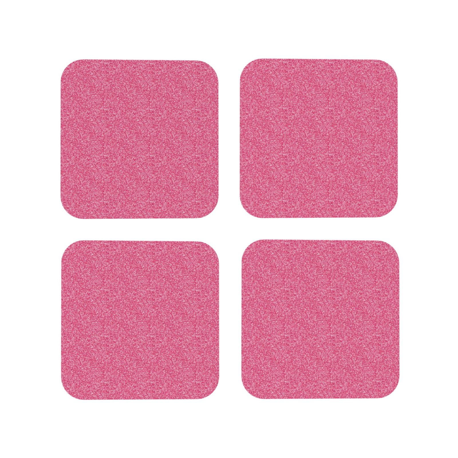 Drink Coasters Set of 4, Red Glitter Lightning Leather Coasters for ...