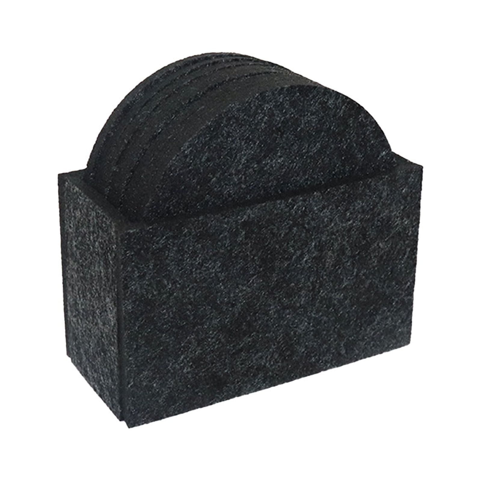 Drink Coasters Set Premium Felt Coasters for Drinks, Set of 12 Charcoal ...