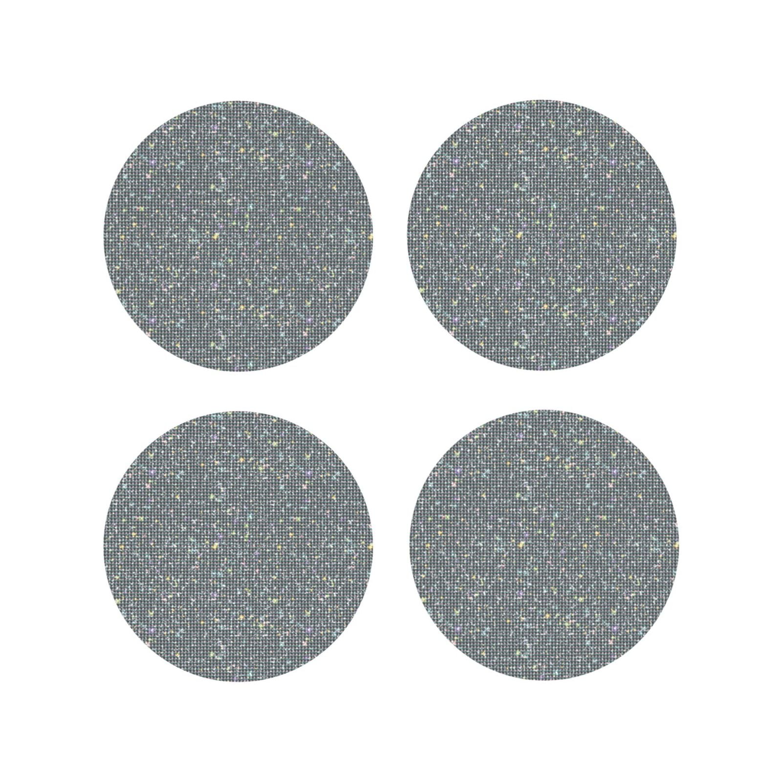 Drink Coasters, shiny white stone print -PVC Leather Coasters Sets of 4 ...