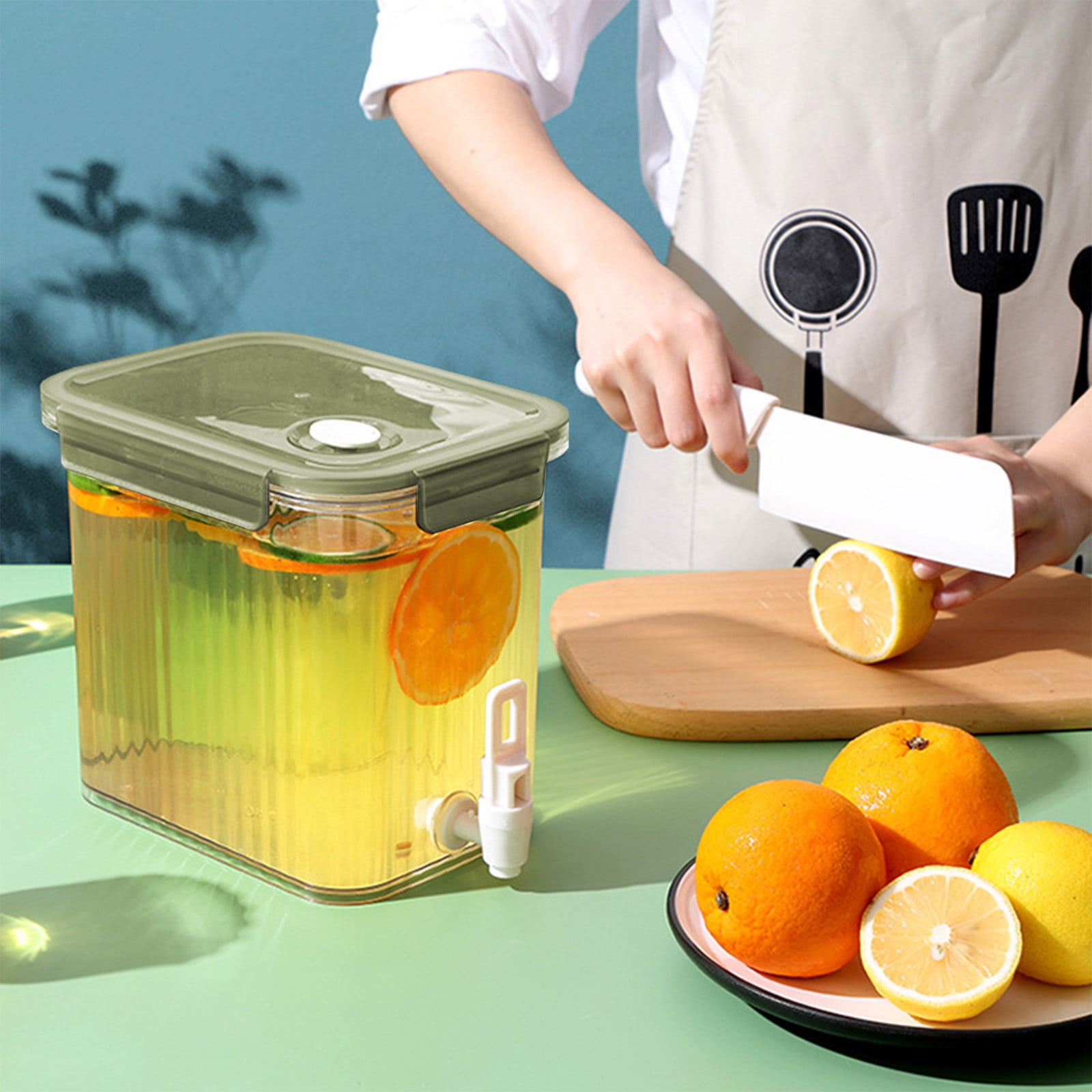 Drink Dispenser, Large Capacity Plastic Beverage Dispenser, Drink ...