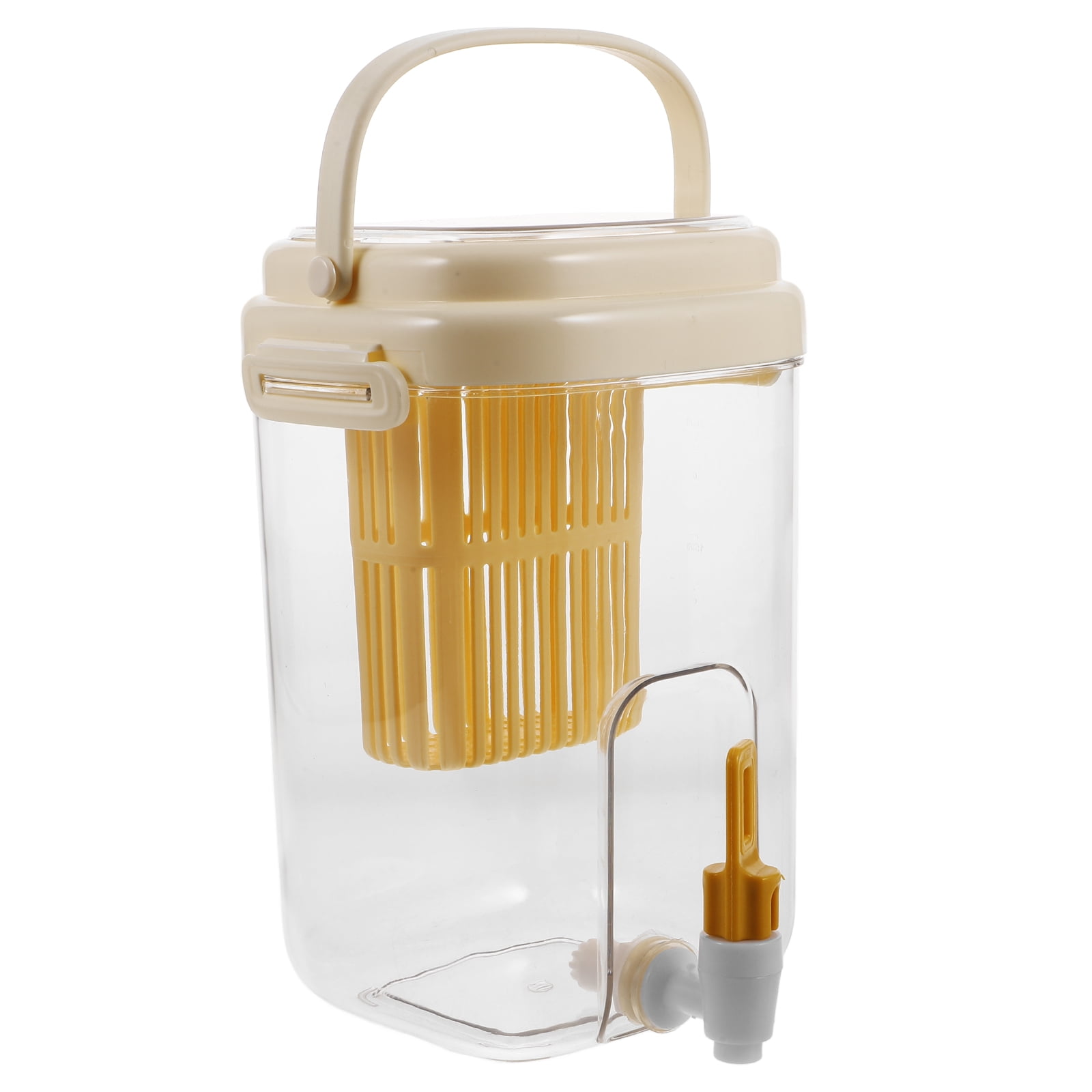 Drink Dispenser With Spigots 2l Plastic Fridge Beverage Dispensers Jug ...