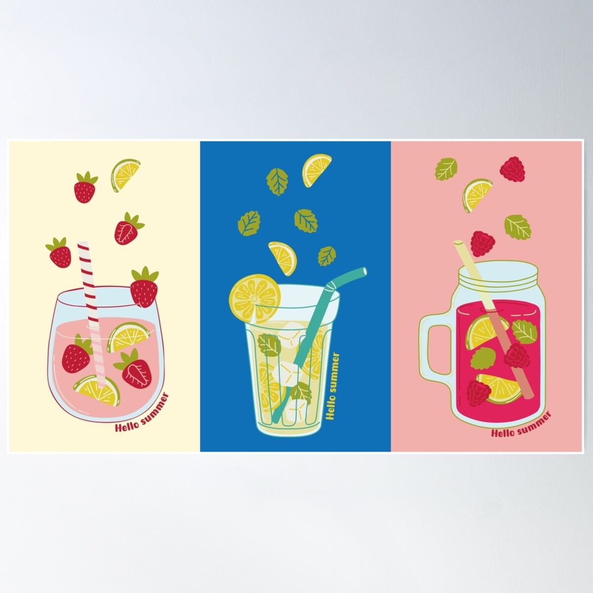 Drink In A Jar Raspberry Lemon Mint Aesthetic Lemonade Cocktail ...