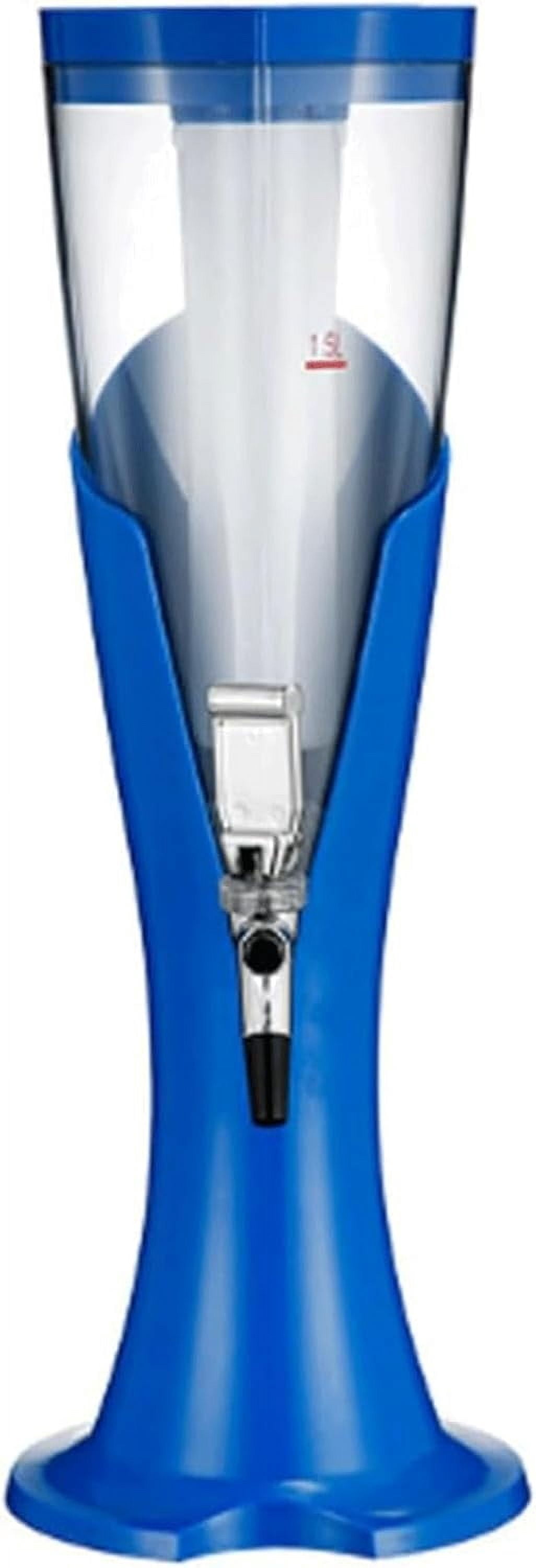 Drink Large Beer Tower, Tabletop Drink Tower Dispenser with Ice Tube ...