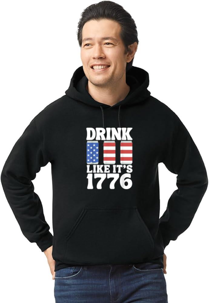 Drink Like It's 1776 Retro 4th of July Drinking Party HOODIDE PNG, for ...