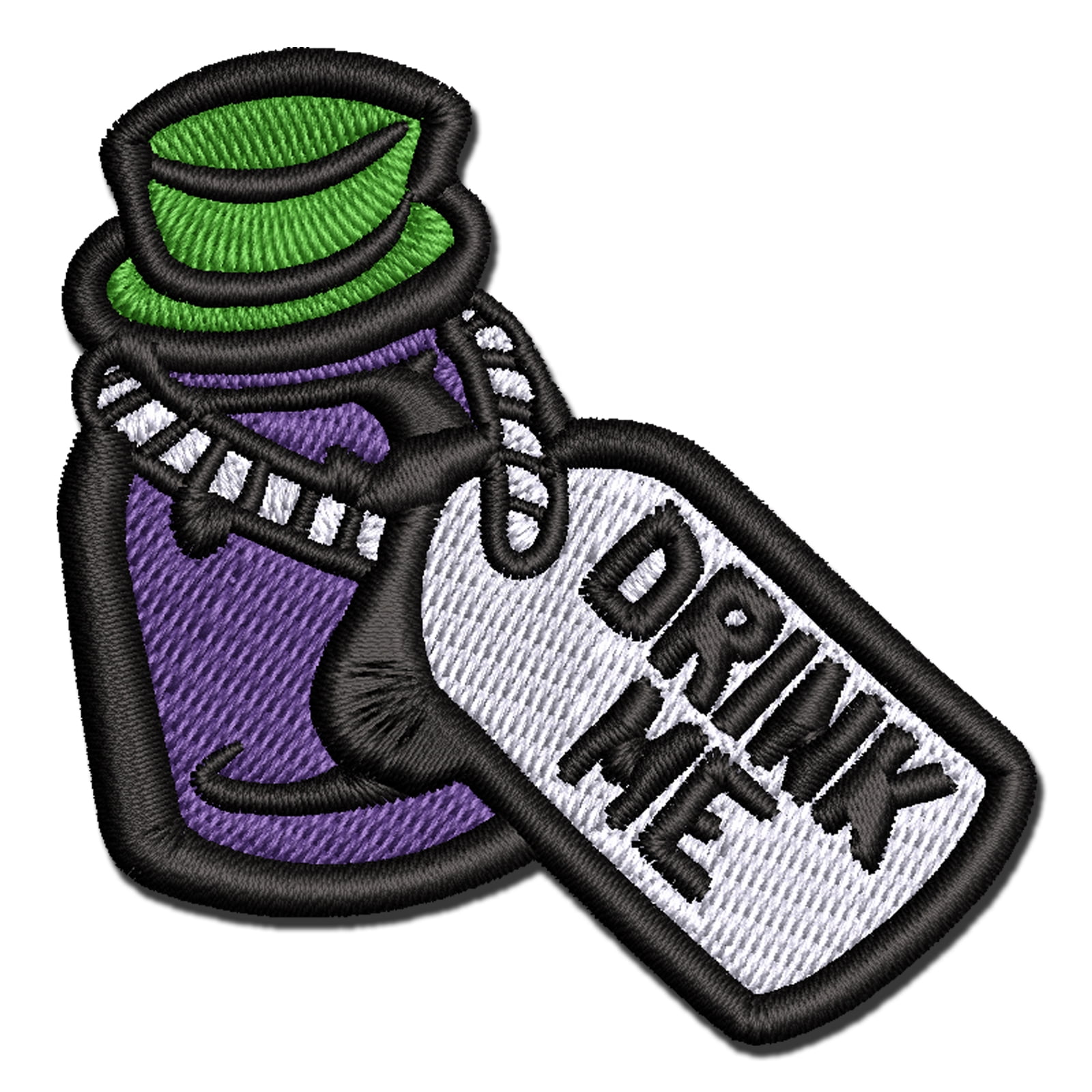 Drink Me Potion Bottle from Alice In Wonderland Applique Multi-Color ...