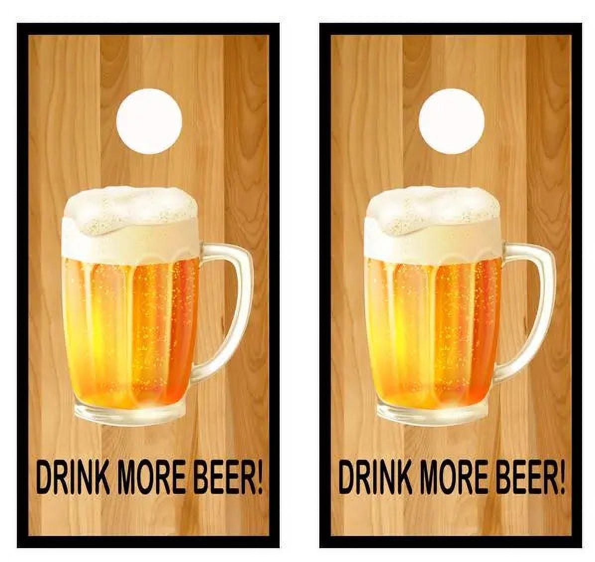 Drink More Beer Cornhole Wood Board Skin Wra - Walmart.com