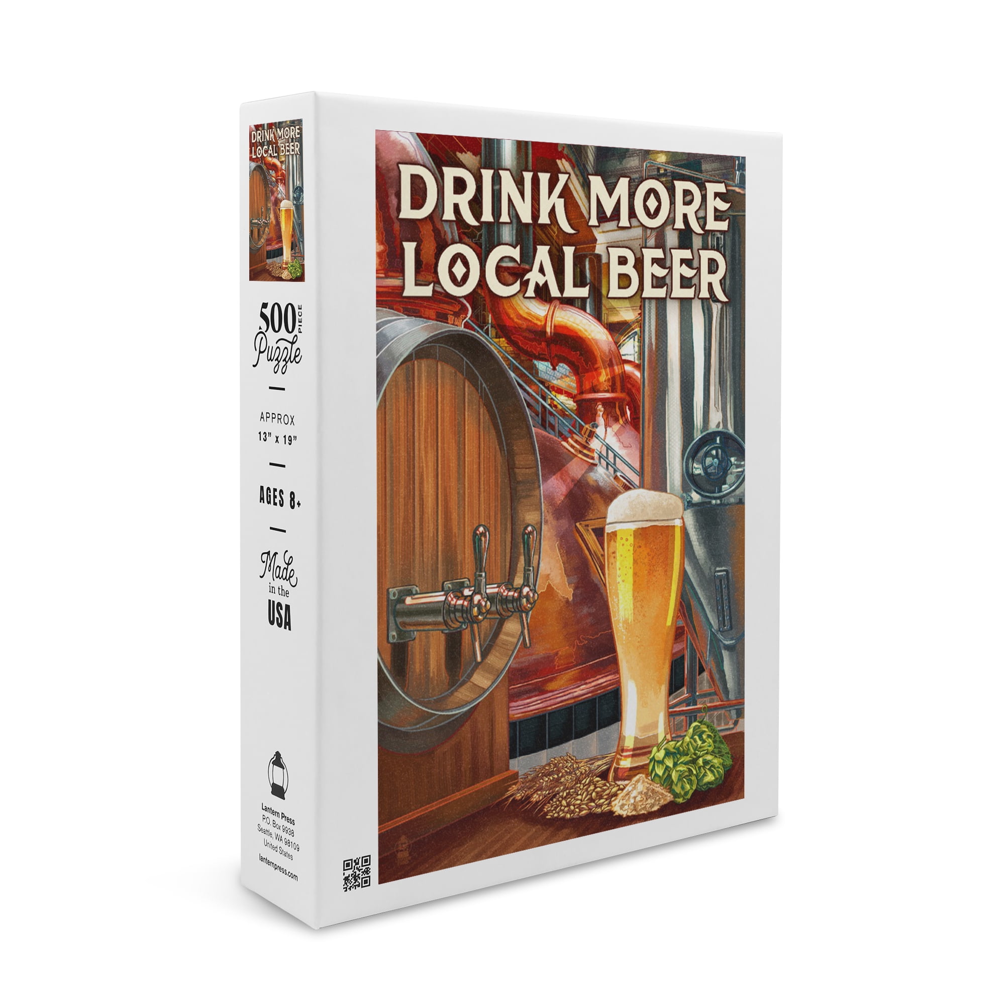 Drink More Local Beer, Brewery Scene (19x27 inches, Premium 500 Piece ...