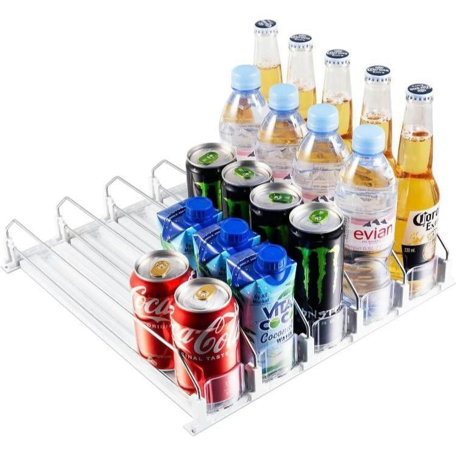 Drink Organizer for Fridge, Soda Can Dispenser for Refrigerator ...