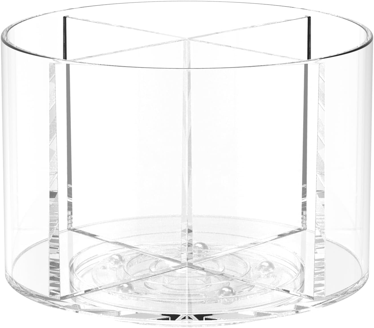 Drink Packet Organizer, Round Rotating Turntable with 4 Compartments ...